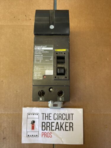New Square D QGA221102 2 Pole 110 Amp 240Vac PowerPact I-Line Breaker