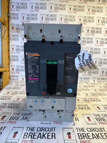 MERLIN GERIN NSJ400H, 400 AMP 600 VOLT 100% RATED CIRCUIT BREAKER- WAR