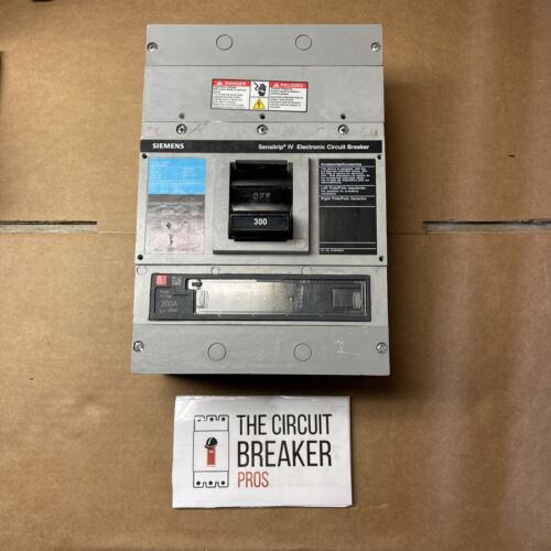 Siemens sjd6b300Li type SJD, 3P, 3PH, 300A,w/300 Amp Sensitrip IV Trip