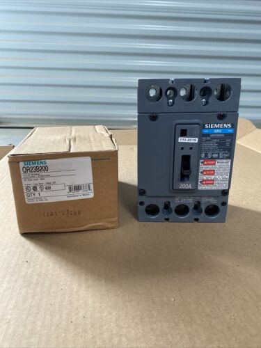 Siemens QR23B200 Circuit Breaker, 200A, 240V, 3Pole New In Box