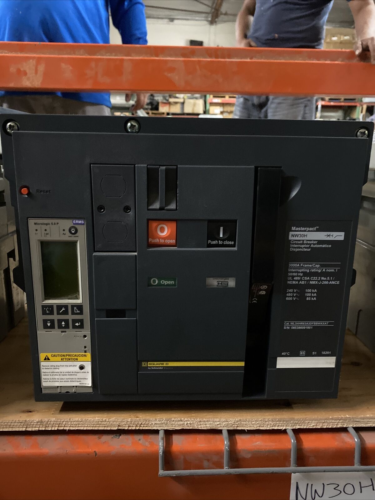 Square D | NW30H | 3000 Amp | 600 Volt | 3 Pole | Circuit Breaker