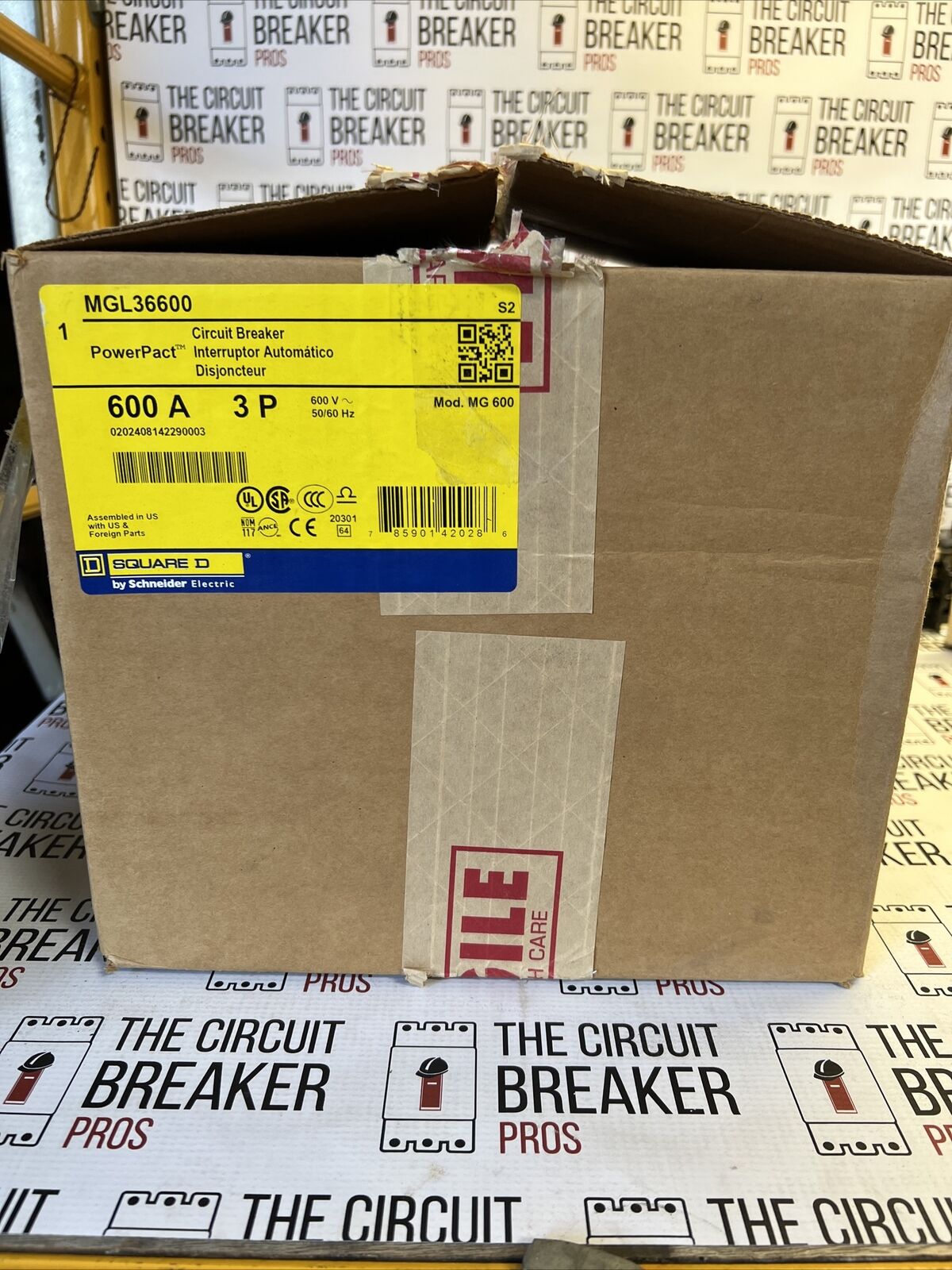 Square D | MGL36600 | 600 Amp | 600 Volt | 3 Pole | Circuit Breaker